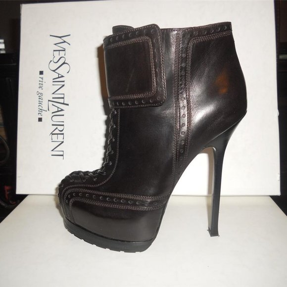 Yves Saint Laurent | Shoes | Ysl Yves Saint Laurent Tribtoo Brown ...